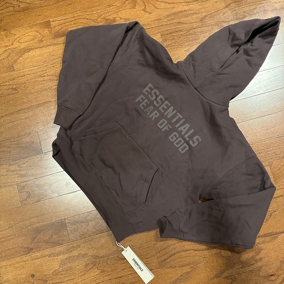 Fear of God | Sweaters | Fear Of God Essentials Hoodie Plum | Poshmark